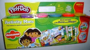 Amazon.com: Dora Explorer and Diego Play Doh Activity Mat Playset ...