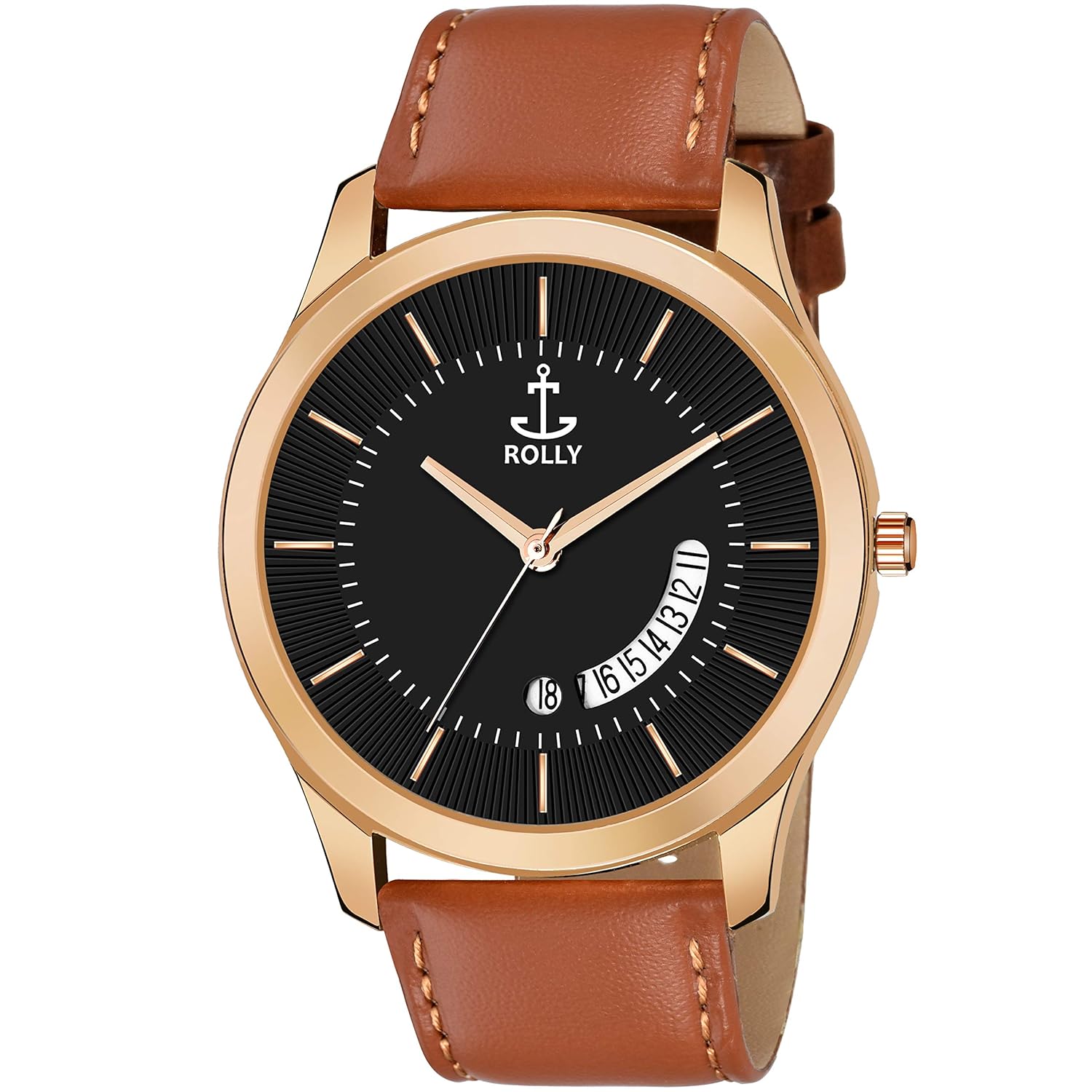 Buy Rolly Analogue Black Dial Men's Watch 11XL08 at Amazon.in