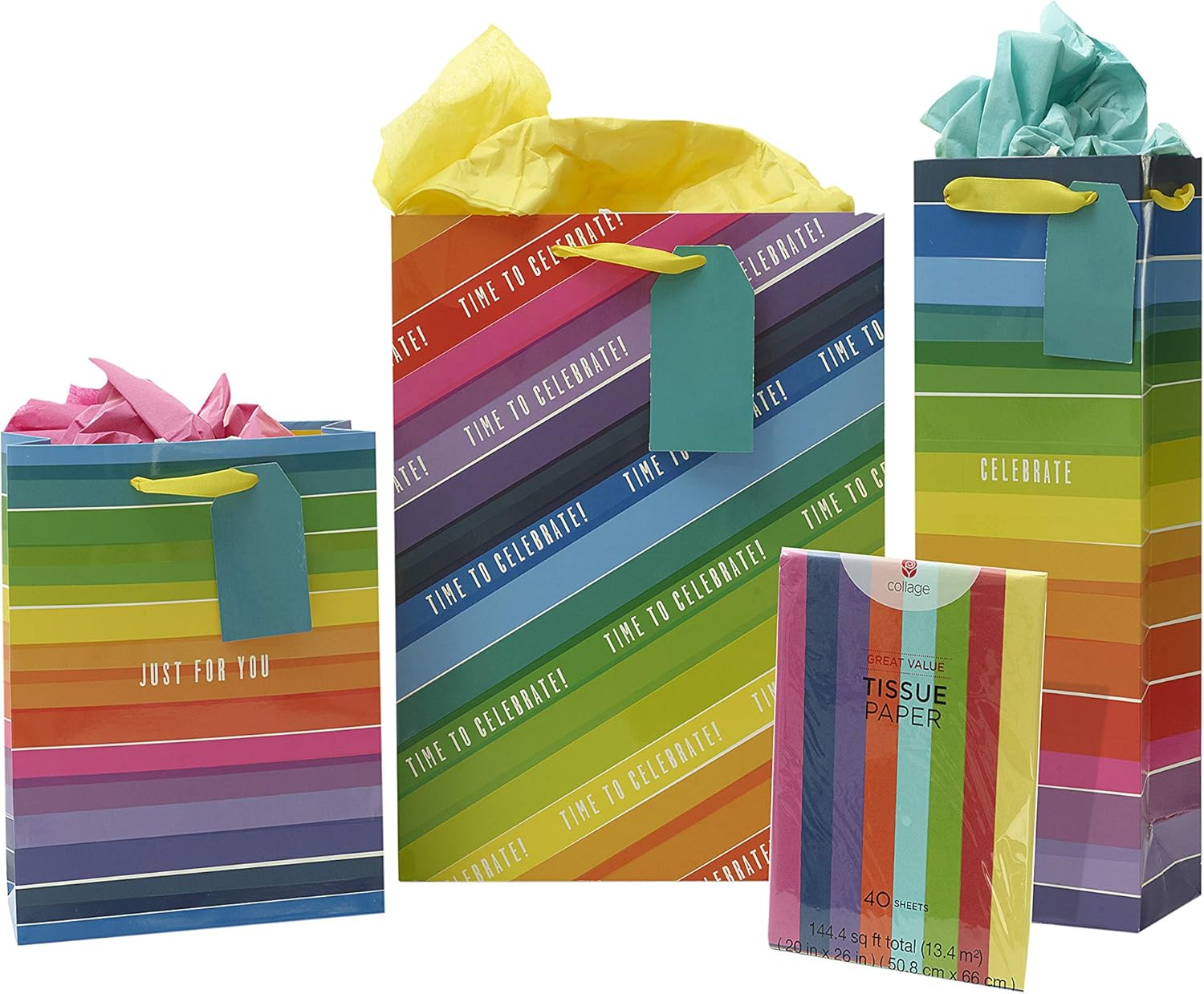 Rainbow Stripe & Tissue Bundle – BigaMart