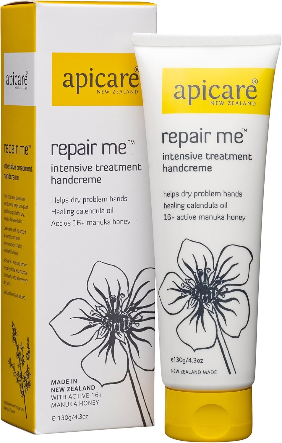 Apicare Repair Me Calendula and Manuka Honey Handcream 130 g: Amazon.co ...
