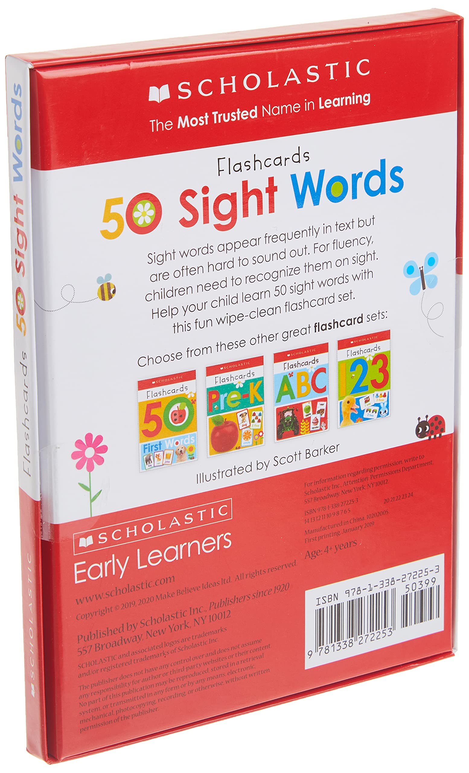 Mua 50 Sight Words Flashcards: Scholastic Early Learners (Flashcards ...