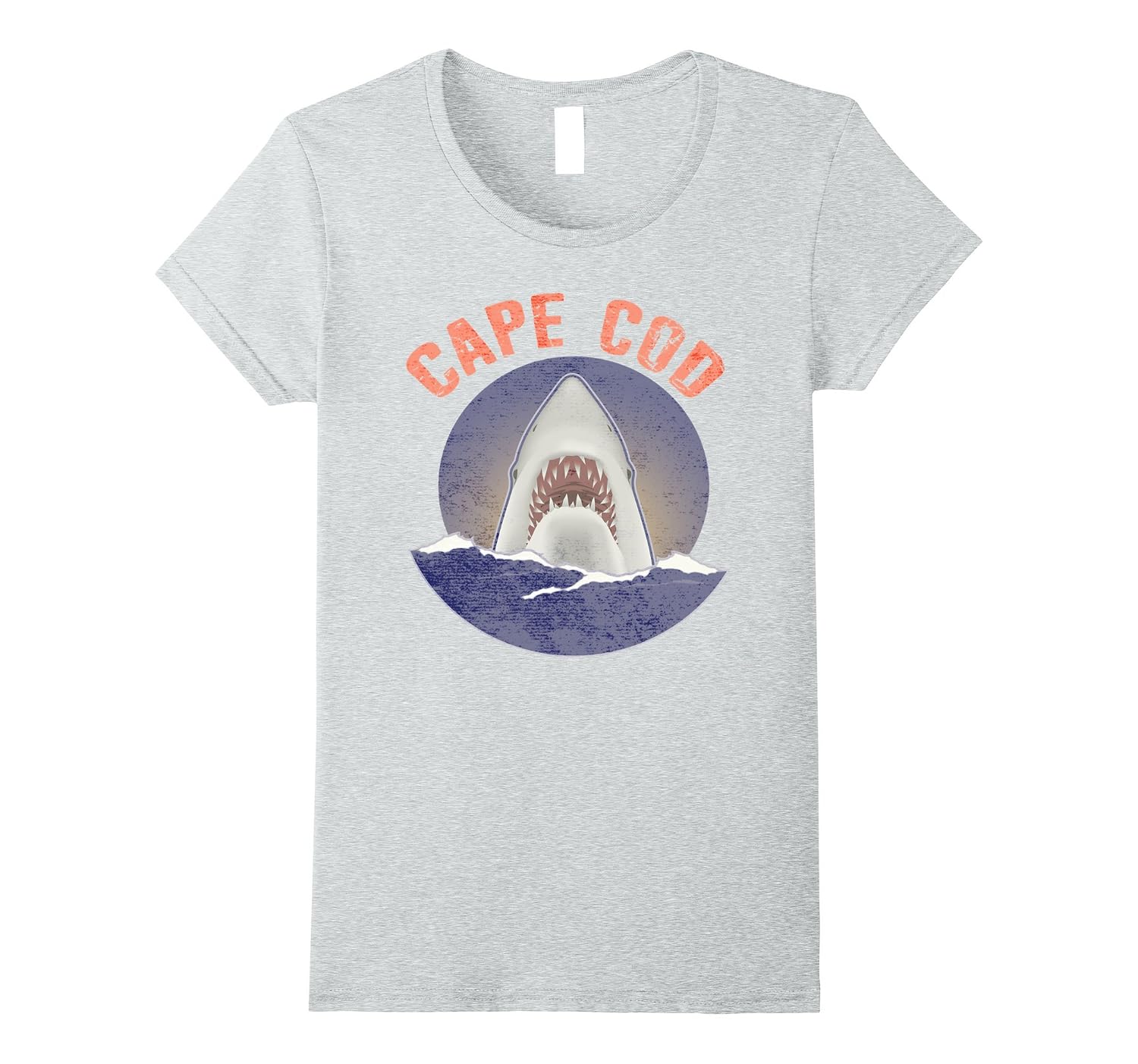 Cape Cod Great White Shark Souvenir Grunge Distressed