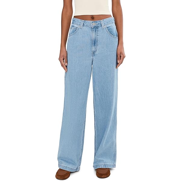 Madewell Womens Patch Pocket Superwide-Leg in Ahern Wash Ahern