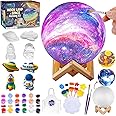 Paint Your Own Moon Lamp Kit, DIY 3D Moon Night Light with Space ...