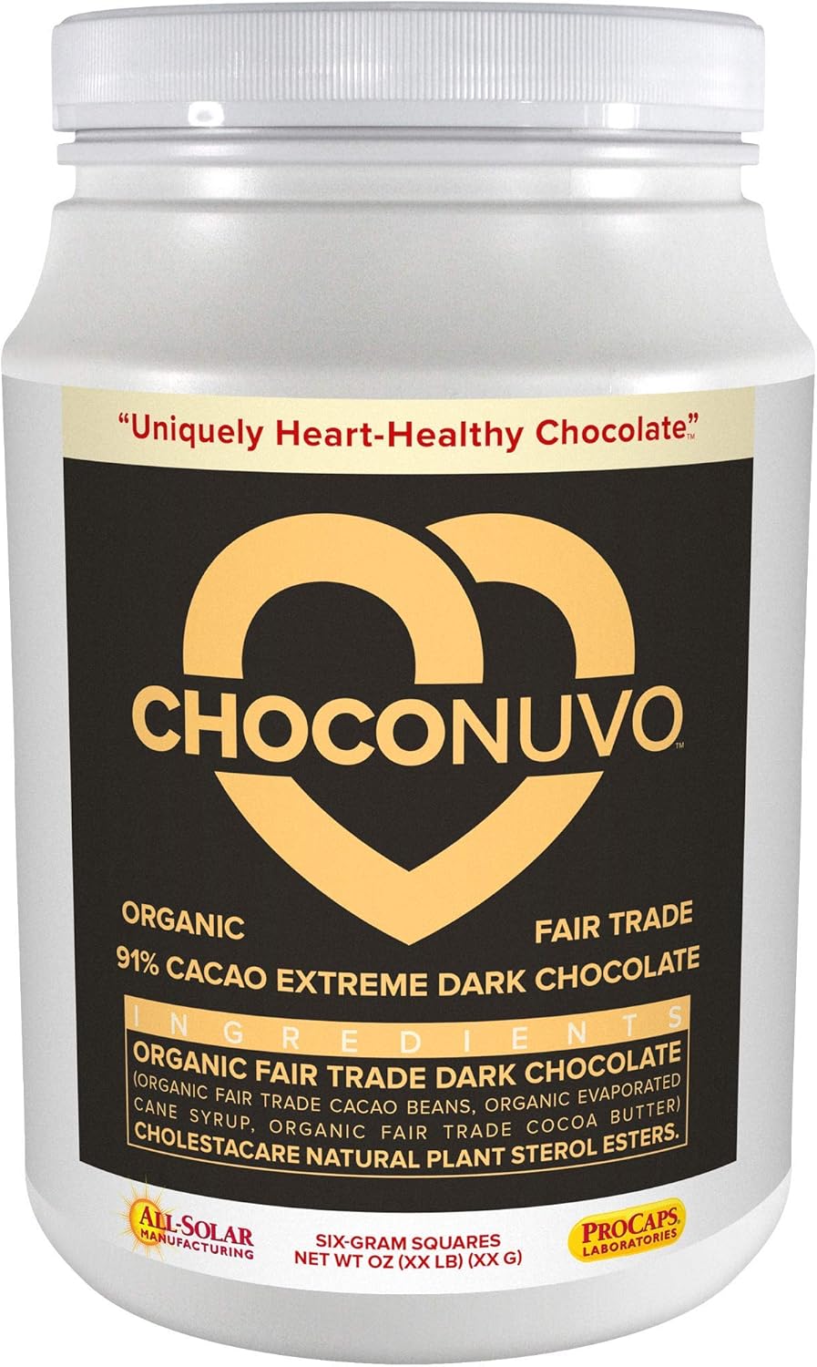 Amazon.com: Andrew Lessman ChocoNuvo 91% Cacao 120 Pieces – Organic ...
