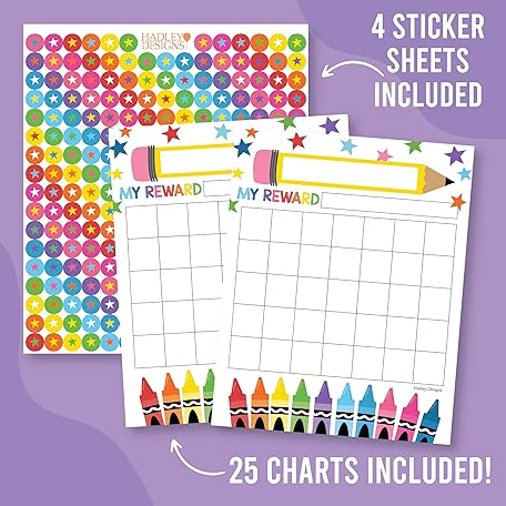 Mua Sticker Chart for Kids Behavior at Home & Classroom - 25 Reward ...