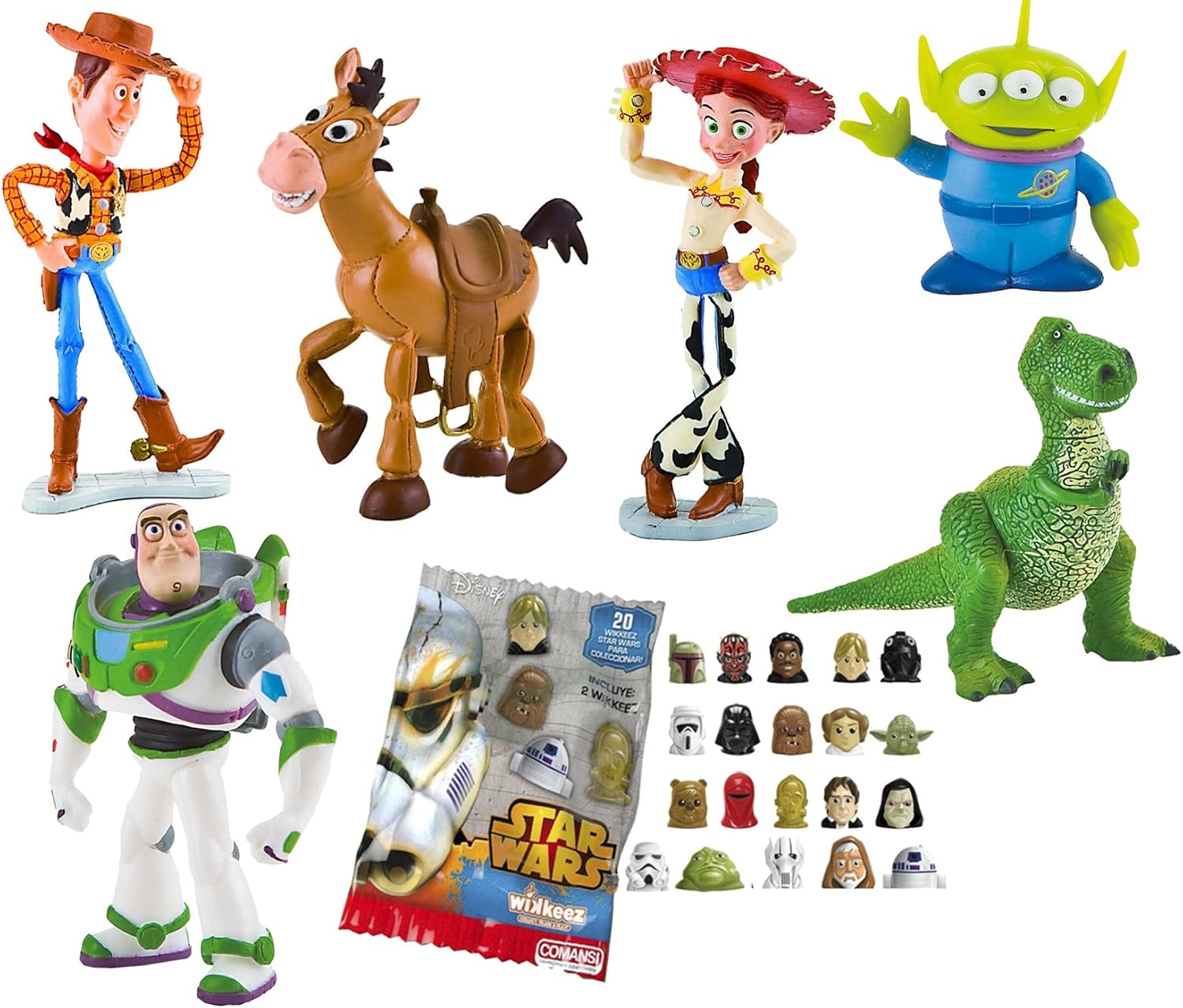 Comansi Pack of 6 Bullyland Toy Story Figures – Woody – Buzz Lightyear ...