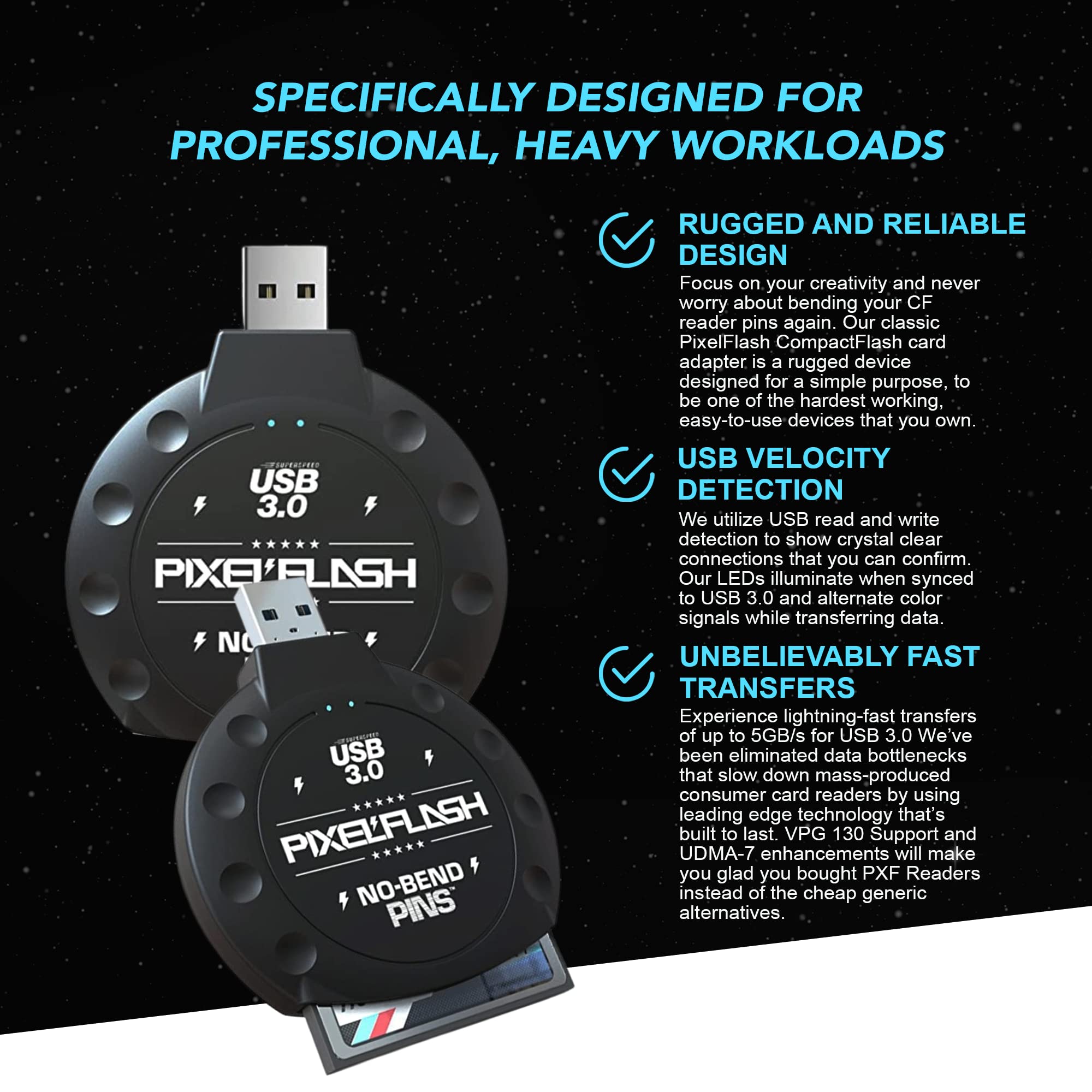 Mua PixelFlash CF Card Reader (Black) - Compact Flash Memory Card ...