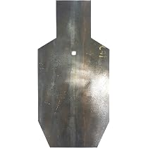 AR500 12x24 B/C Zone IPSC IDPA 3/8” Steel Shooting Target Rifle Gong ...