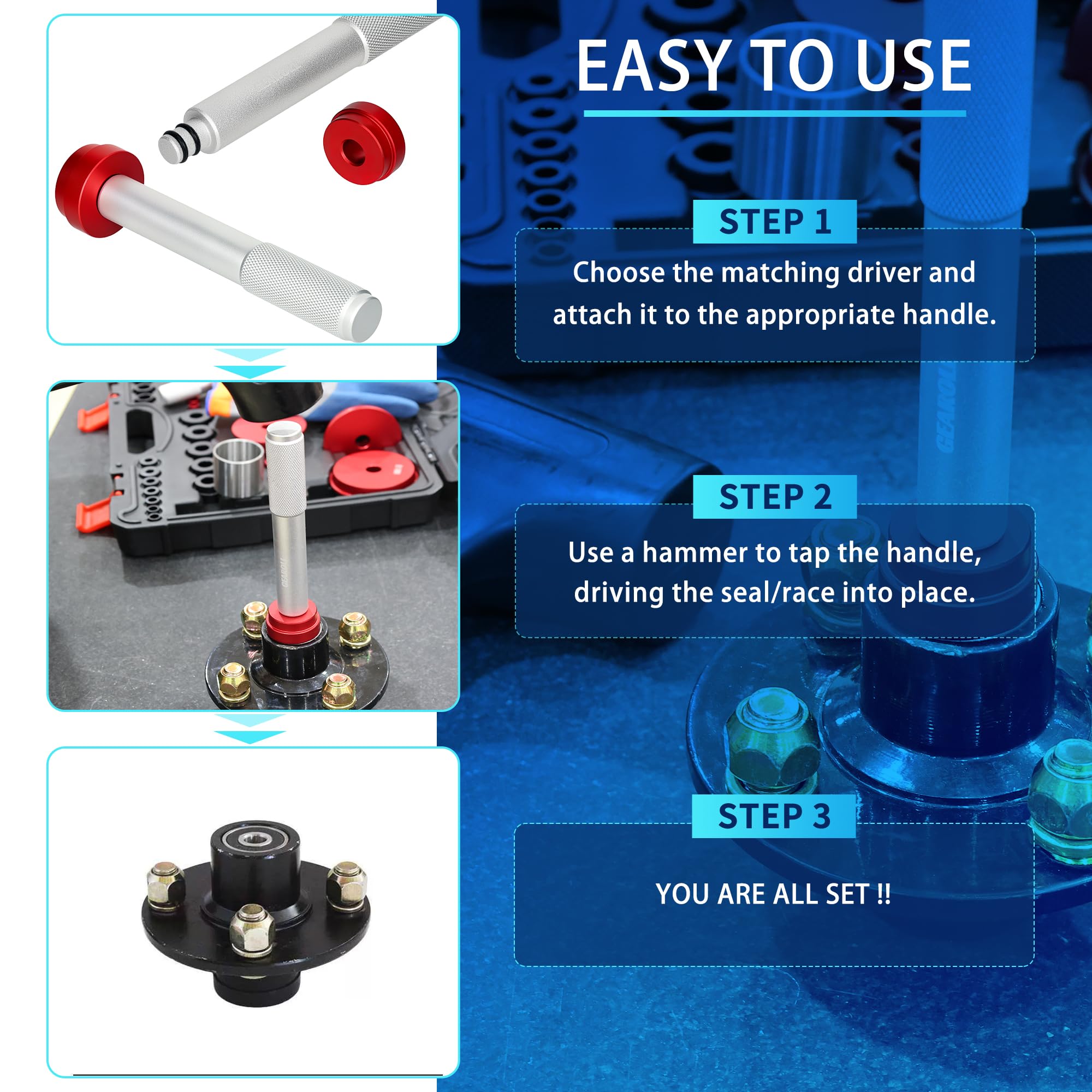 Mua GEAROLL Bearing Press Kit, Bearing Race and Seal Driver Set ...