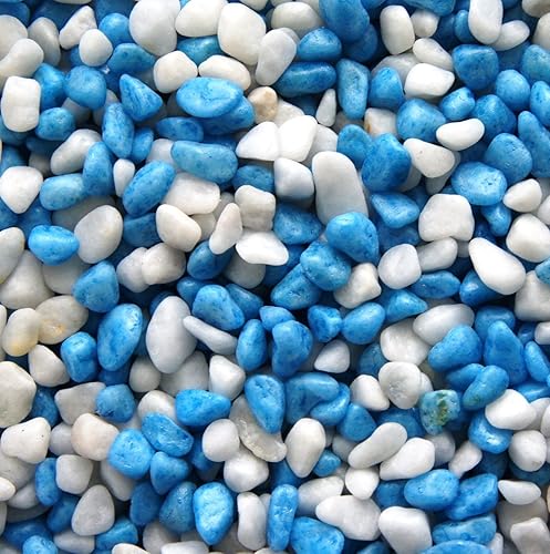 Tropical-Reef 2kg Mix Black & White Aquarium Fish Tank Gravel Substrate ...