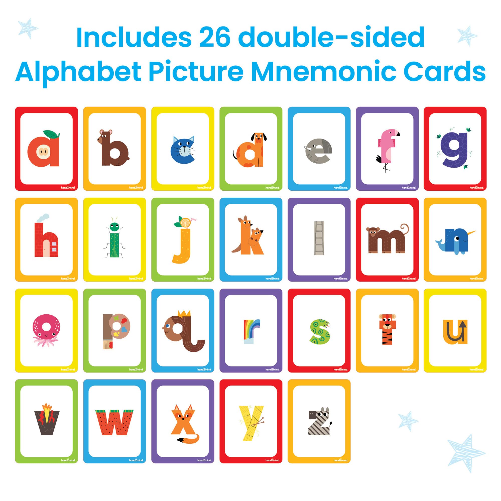 Mua hand2mind Alphabet Picture Mnemonic Cards, ABC Flashcards for Kids ...