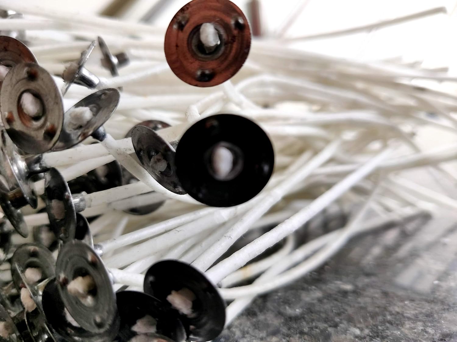 Urban Joy 100 Piece (3 inch) Candle Making Wick, Wax Coated Candle ...