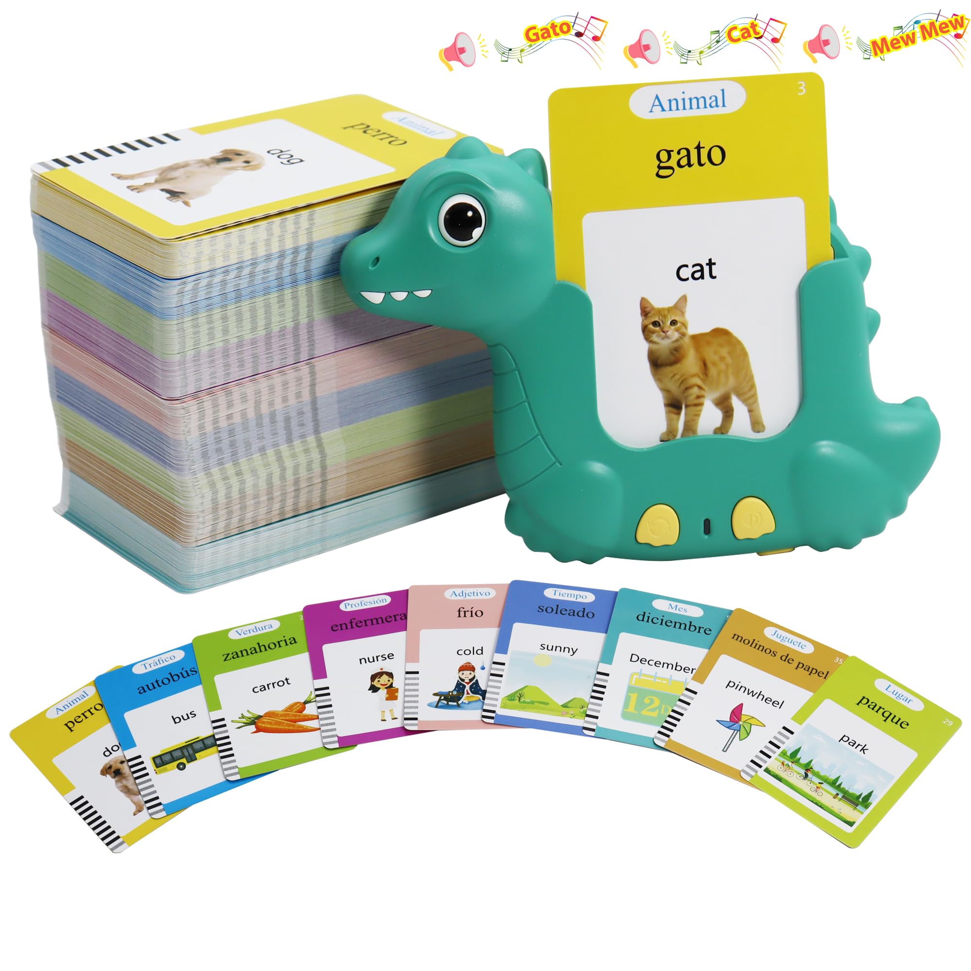 MAYAPHILOS Spanish and English Bilingual Talking Flash Cards with 510 ...