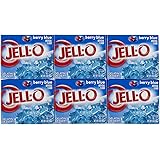 Amazon.com : Jell-O Berry Blue Gelatin Mix (6 oz Boxes, Pack of 6 ...