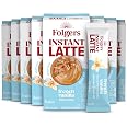 Amazon.com : Folgers French Vanilla Flavored Instant Latte, 4 Single ...
