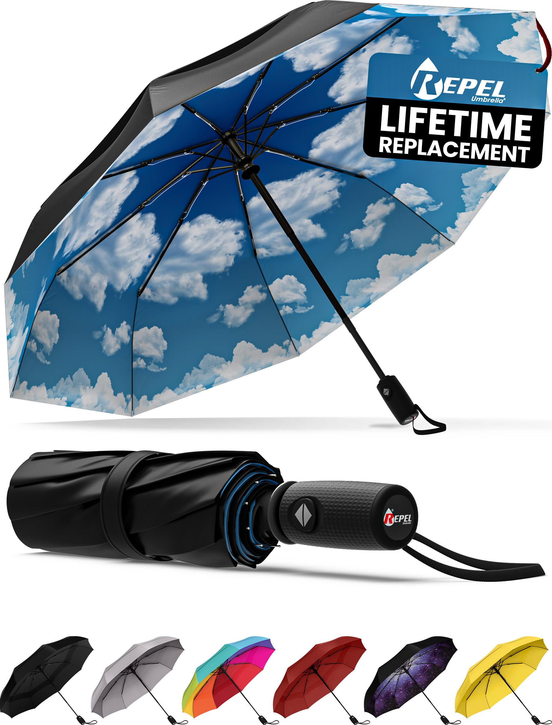Mua Repel Umbrella Windproof Travel Umbrellas for Rain - Easy Auto Open ...