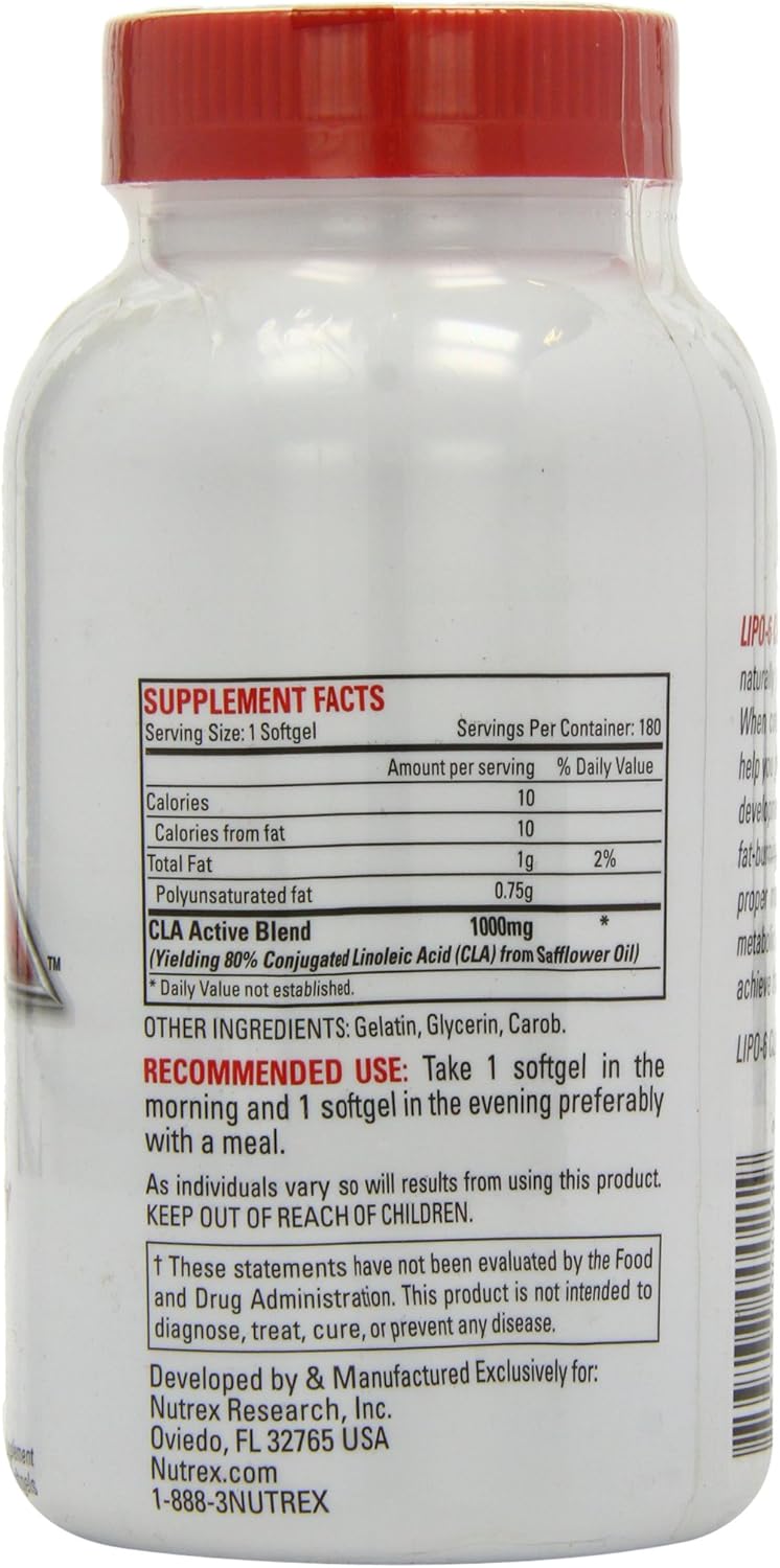 Nutrex Research Lipo-6 Cla Standard Capsules, 180-Count – BigaMart