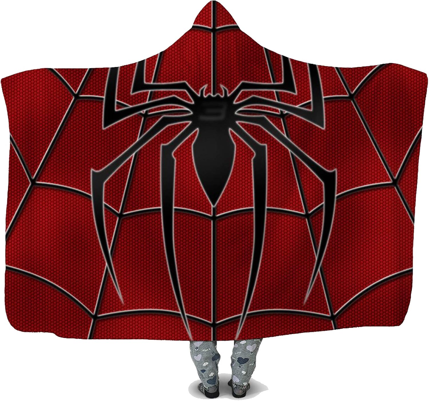 BNMKL 3D Patrón De Araña Manta con Capucha Poliéster Mantas De Invierno ...