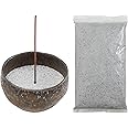 Amazon.com: Asayu Japan Incense Burner Kit with Grey Incense Ash (50 g ...