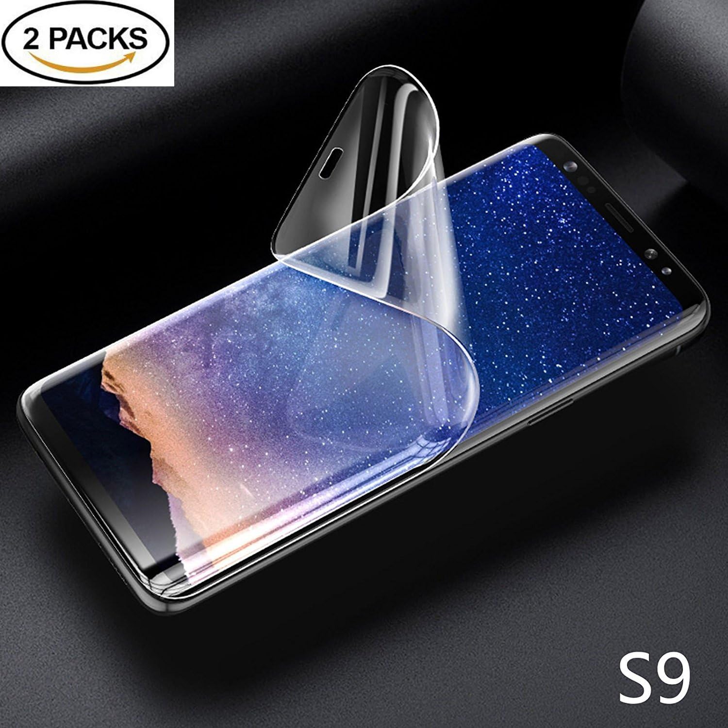 Amazon.com: Galaxy S9 Screen Protector, AICase Aqua HYDROGEL Flex Film ...