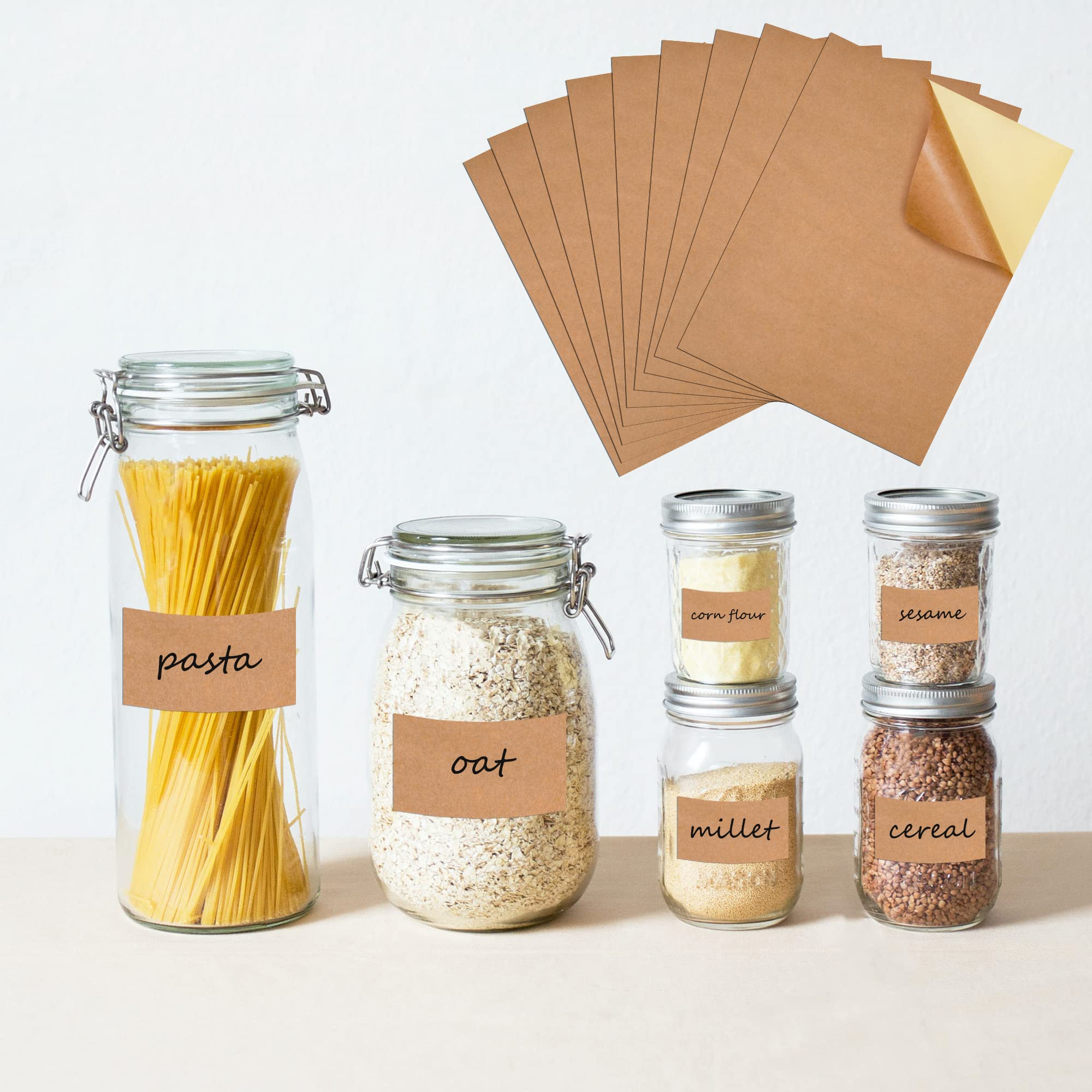 Mua Kraft Sticker Paper Labels,Full Sheet Printable Sticker Letter ...
