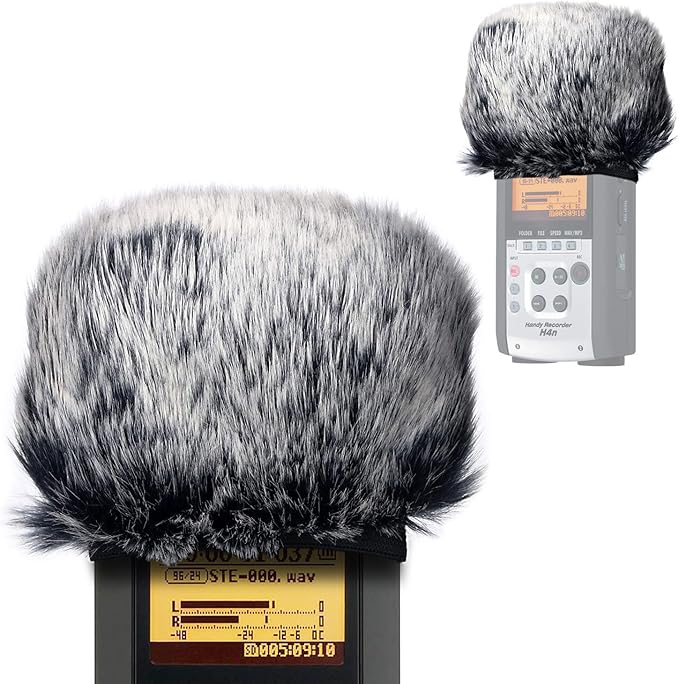 Amazon.com: Furry Outdoor Microphone Windscreen Muff for Zoom H4N Pro ...