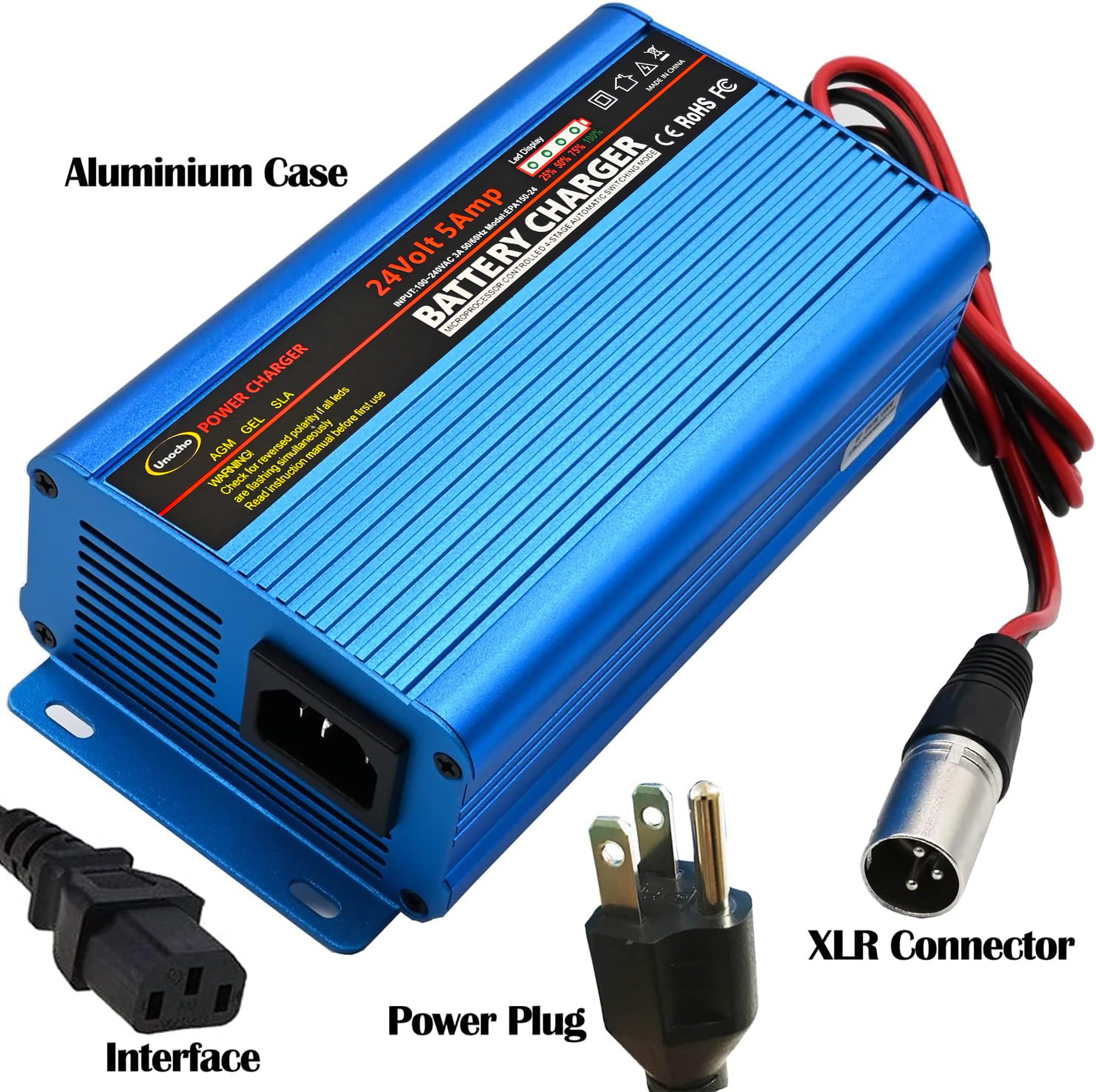 Mua 24V Battery Charger Automatic Smart Charger 5A trickle Charger and ...