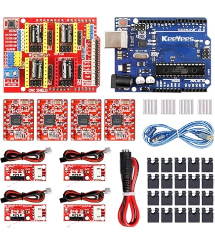 Scheda Espansione Stepper A4988 Scheda CNC Shield V4 Per Arduino Nano 3 ...