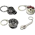 Amazon.com: GT//Rotors 4 Heavy Duty Metal Keychain Set - Spinning Turbo ...
