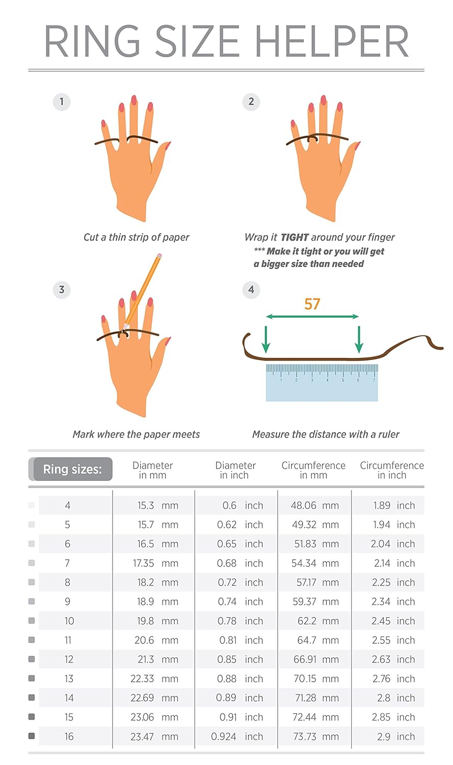 What Is My Ring Size How To Measure Your Ring Size ROQ Rings