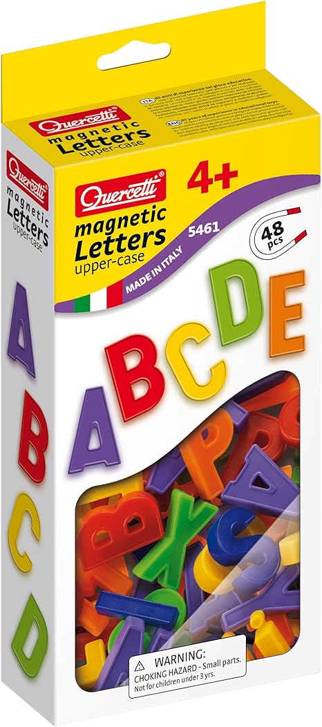 Quercetti 48-Piece Magnetic Alphabet, Uppercase Letters: Amazon.ca ...