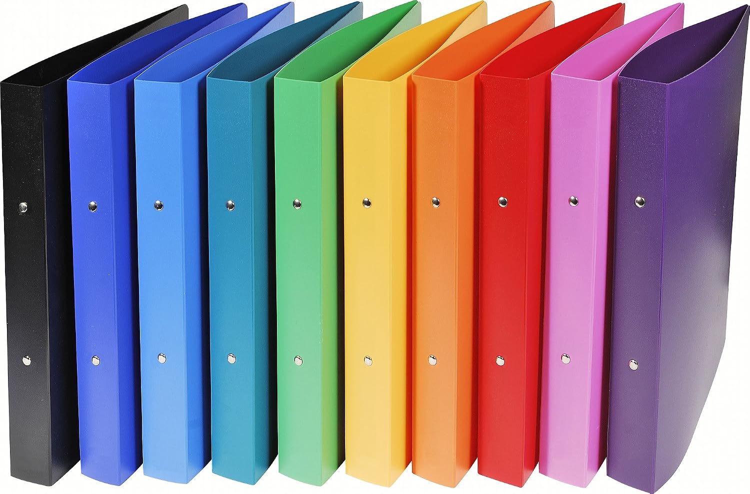 Exacompta 54699E Ring Binder, Polypropylene, 700 Microns, 2 Rings, 40 ...