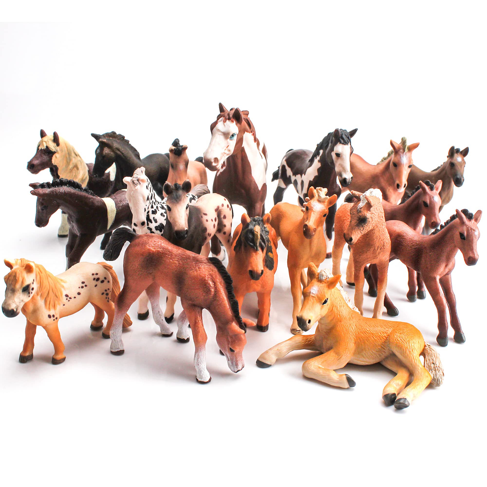 Mua LC JoyCre 18PCS Bulk Horse Toys Horse Club Horse Figurine Kids ...