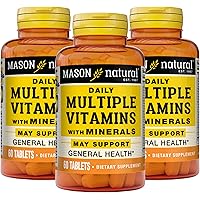 Amazon.com: Mason Natural Daily Multiple Vitamins with Minerals - 24 ...