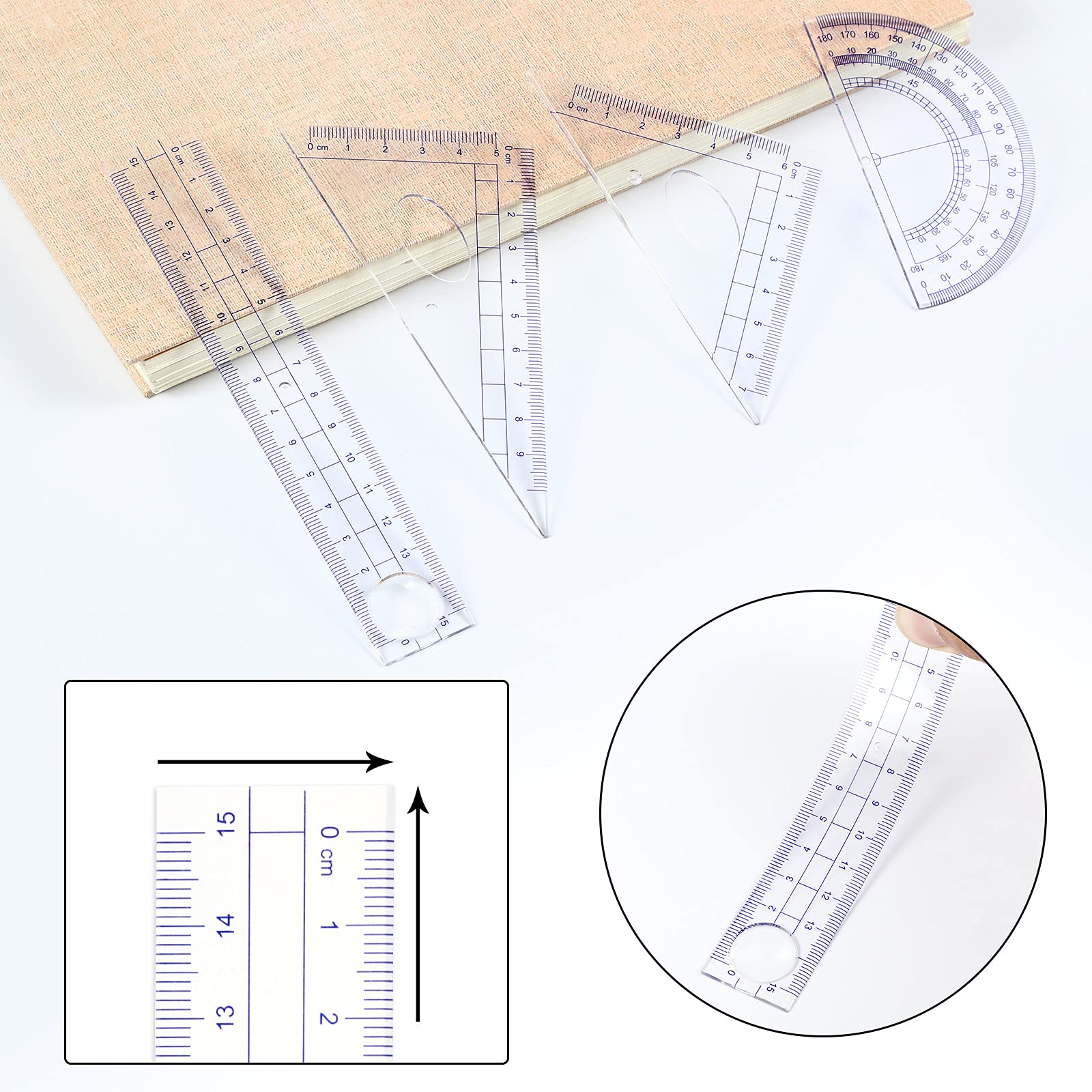 Mua Outus 13 Pcs Geometry Set for Students Math Protractor Compass with ...