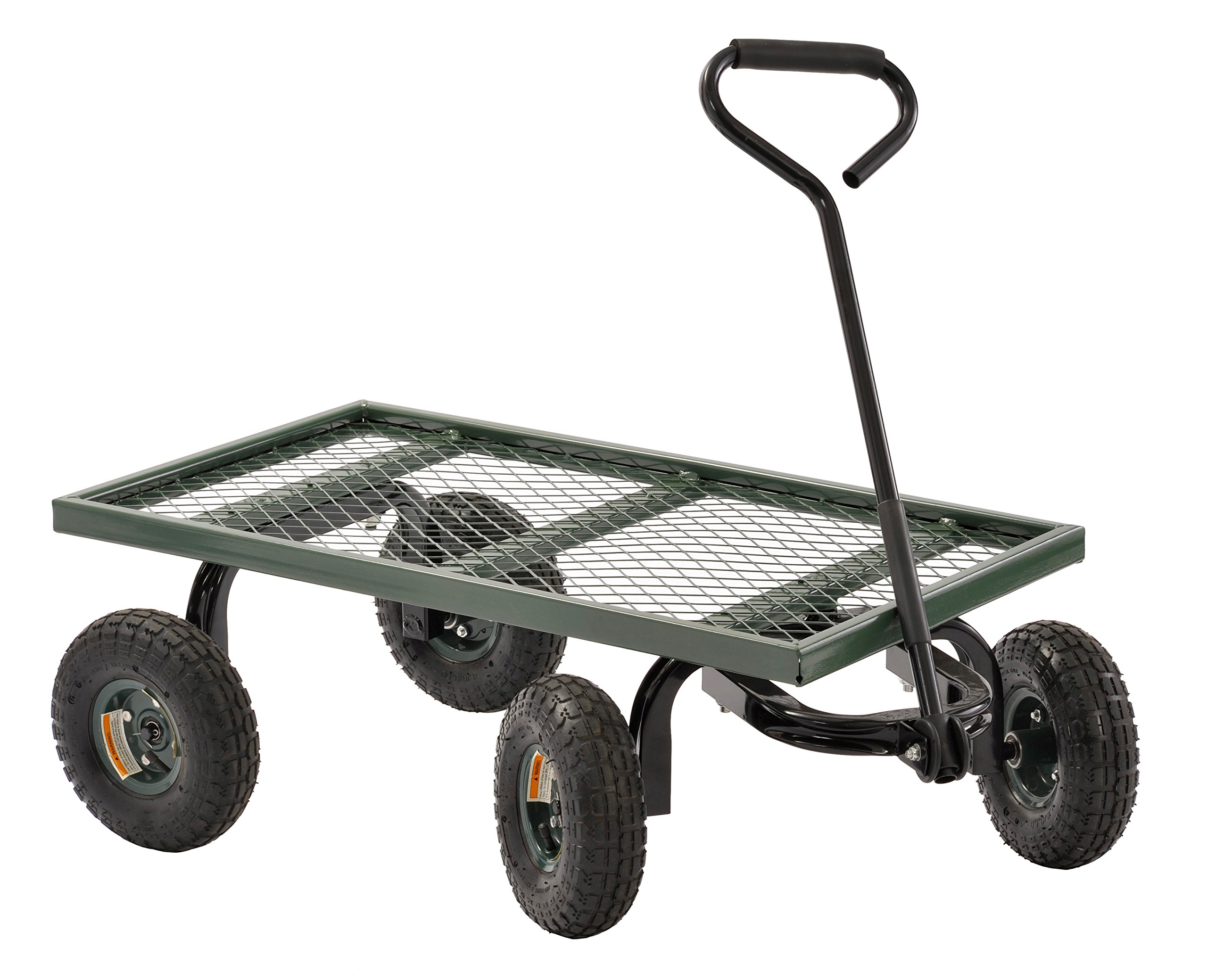 Juggernaut Carts GW3820-GR "Steel Crate Wagon, Green, 1000 lbs Load ...