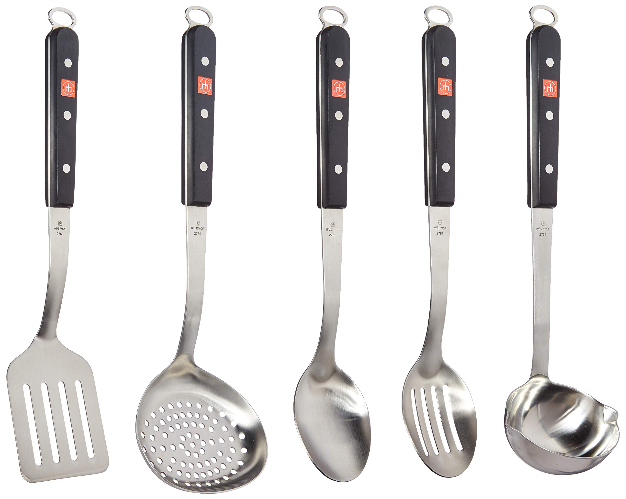 Wusthof 5 Piece Kitchen Tool Utensil Set Brushed Stainless Steel EBay Wusthof 5 Piece Kitchen Tool Utensil Set Brushed Stainless Steel EBay