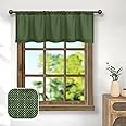 Amazon.com: Pitalk Olive Green Boho Window Valance for Kitchen 3 Inch ...
