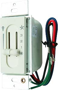 Hunter 27182 Fan/Light Dual Slide Fan/Light Control, Off White ...