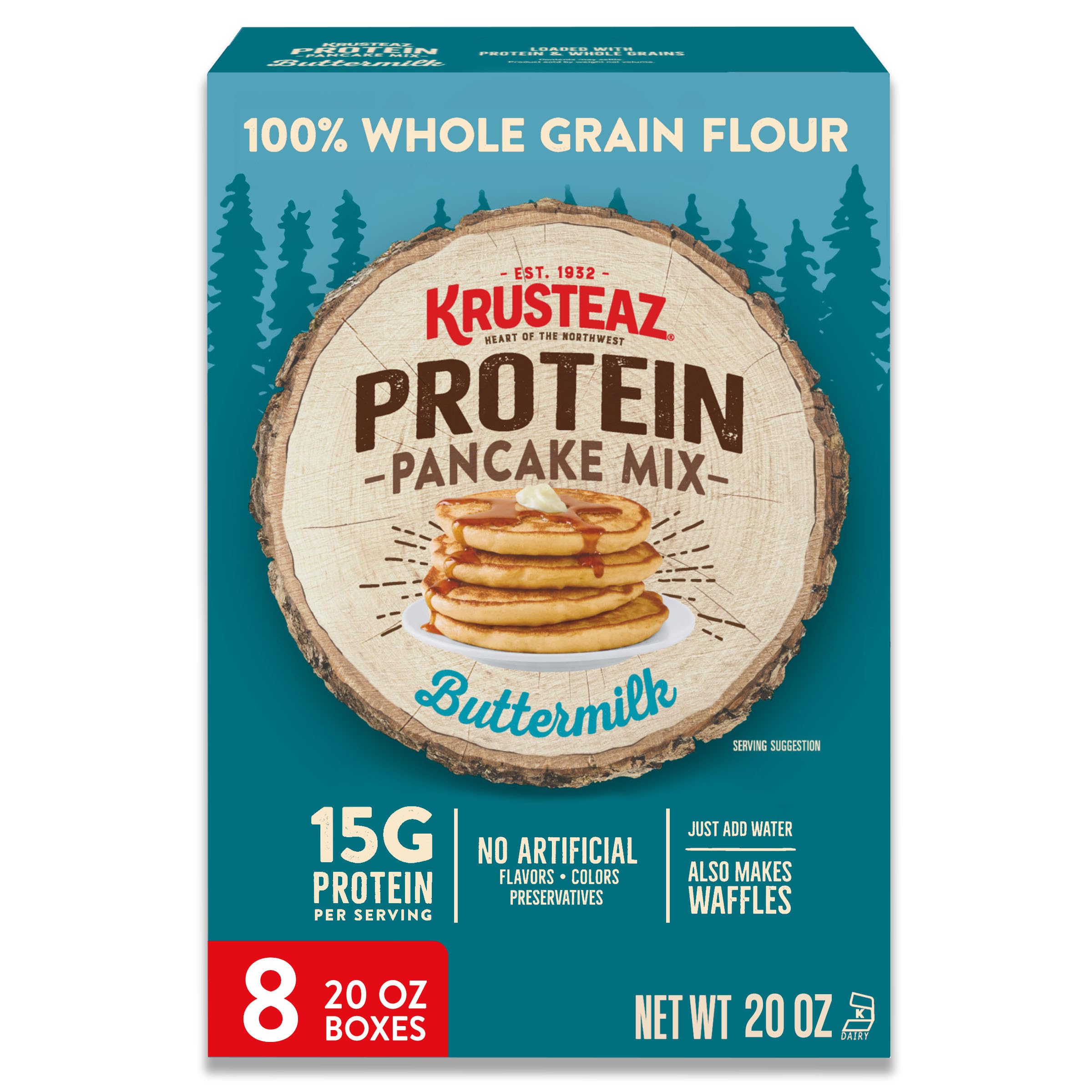 Mua Krusteaz Protein Buttermilk Pancake and Waffle Mix, 15g Protein Per ...