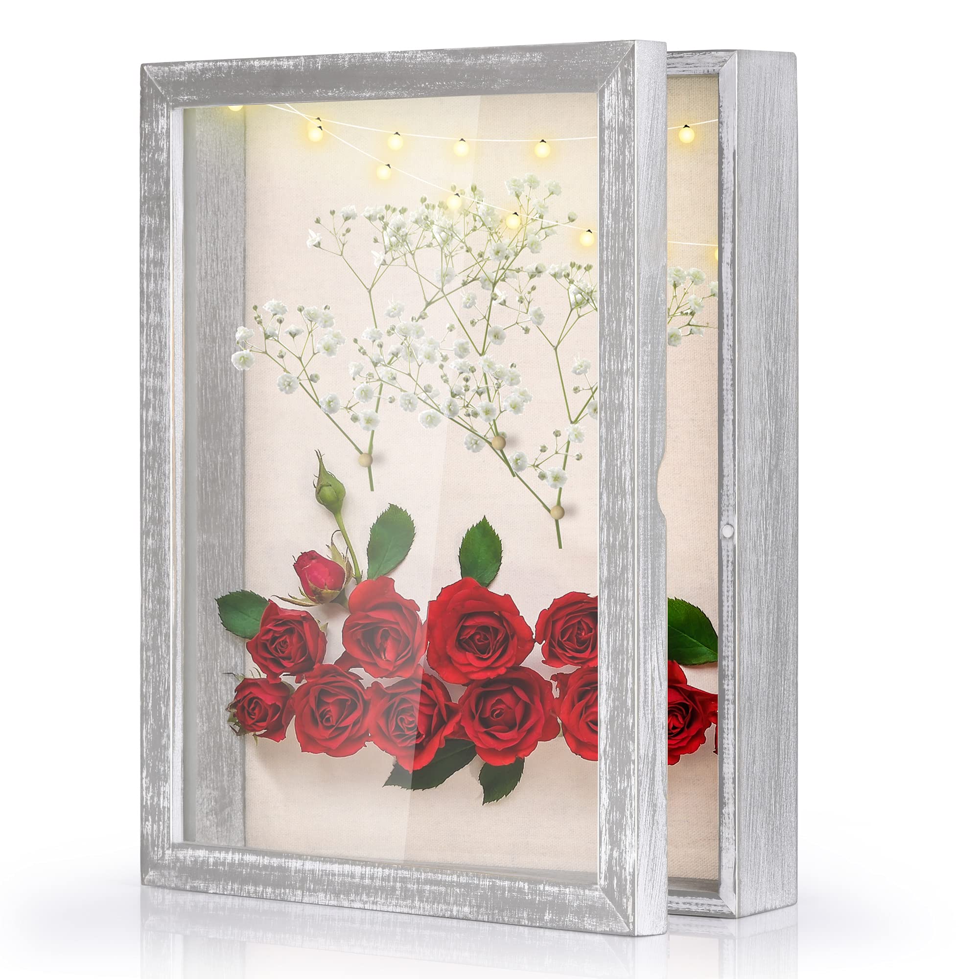 Love-KANKEI Shadow Box Display Case 11x14 Shadow Box Picture Frame with ...
