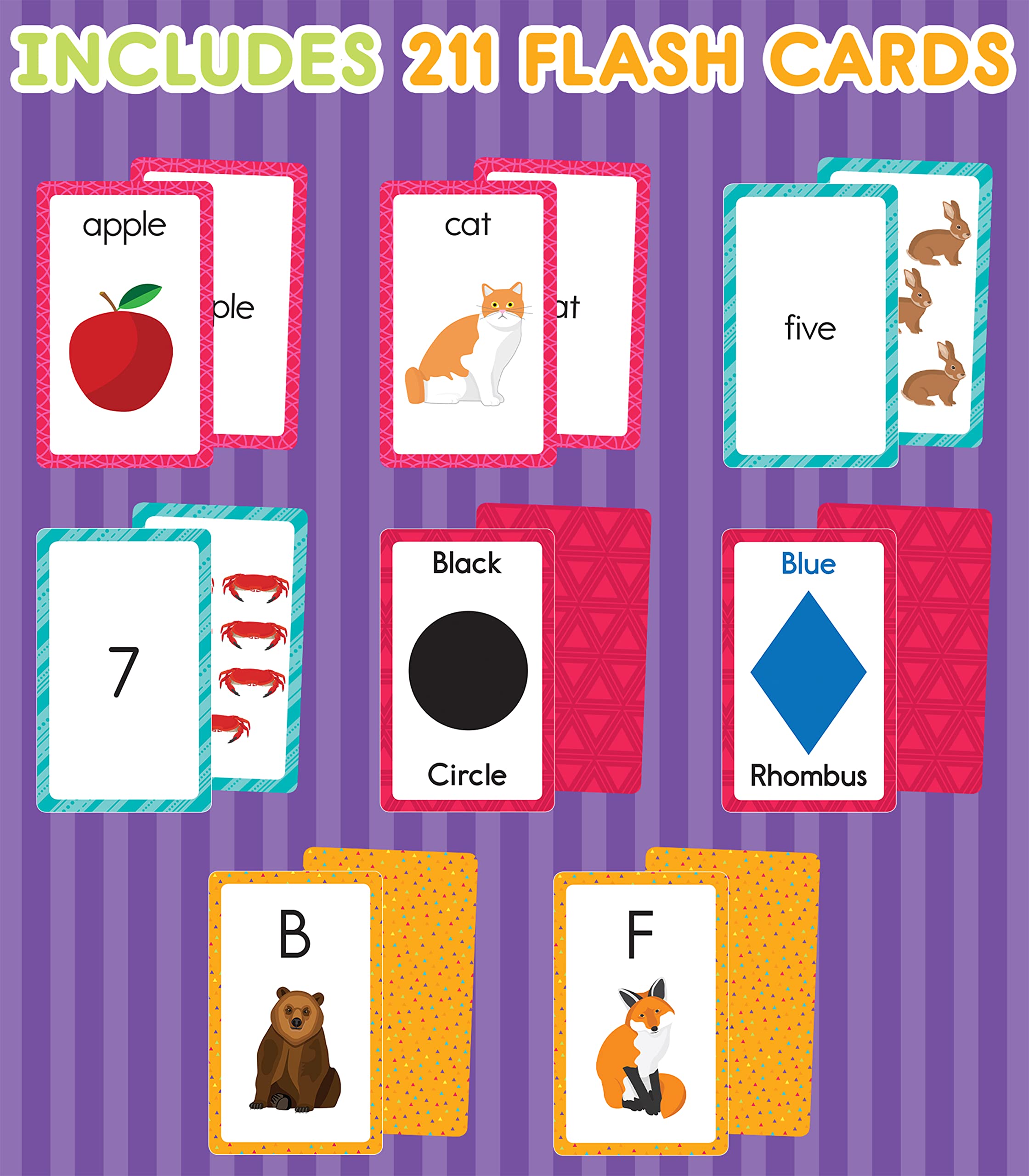 Mua Carson Dellosa Toddler Flash Cards 4 Pack, Alphabet Flash Cards ...