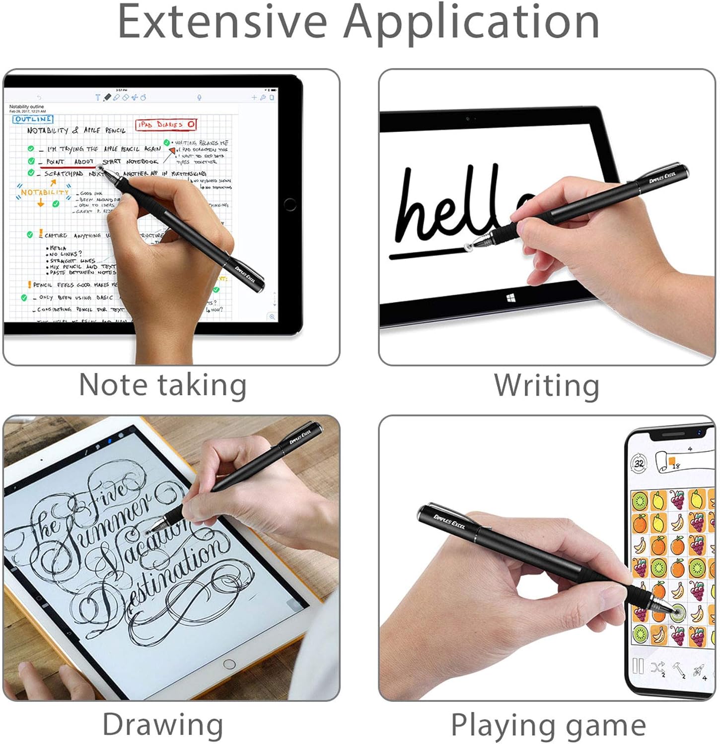 Dimples Excel Stylus Pen for iPad Pen Stylus for Tablets Tablet Stylus ...