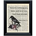 Amazon.com: insovita Edgar Allan Poe Decor, Spooky Halloween Decor ...