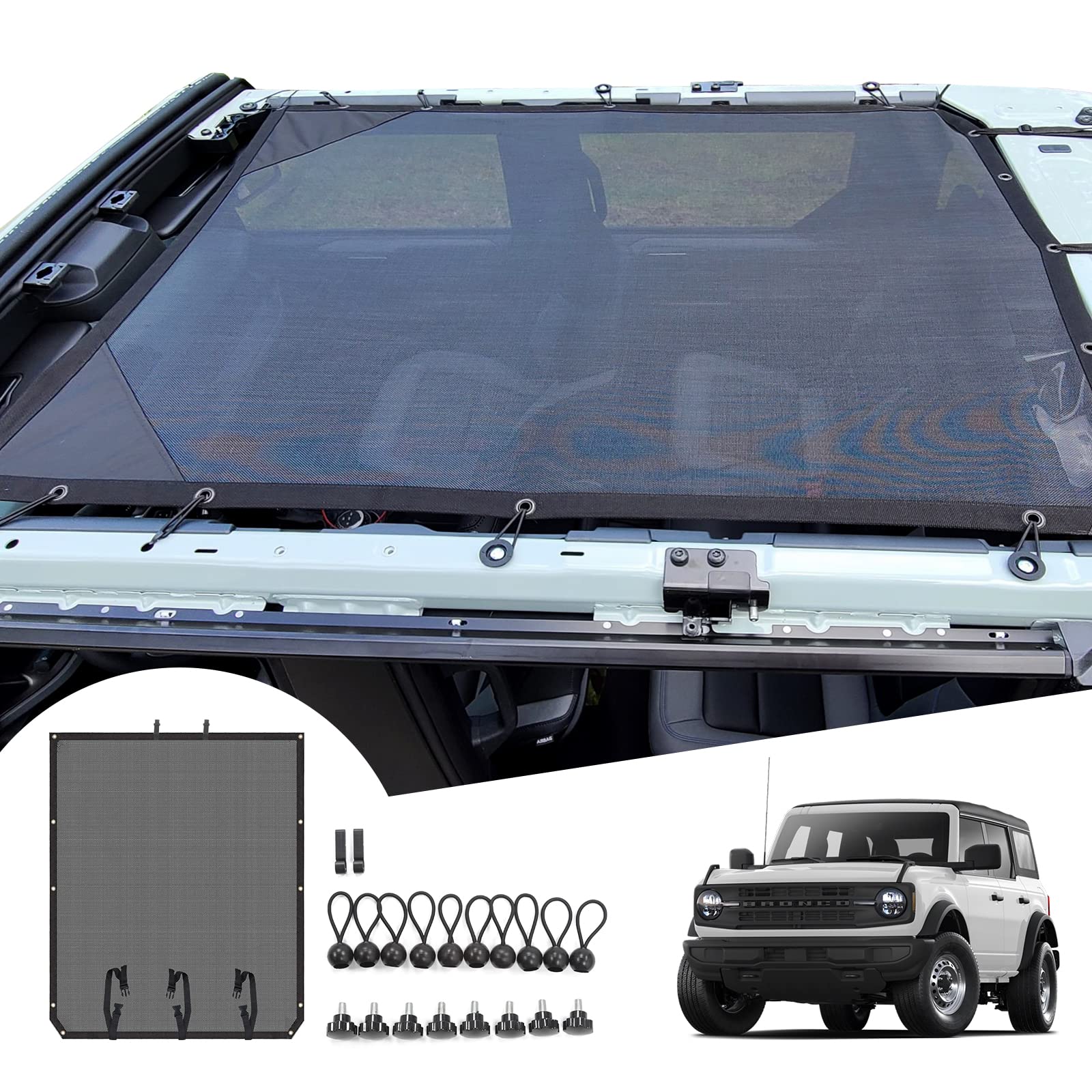 Mua Sunshade Mesh for 2021 2022 4 Doors Ford Bronco, Sunroof Sun Shade ...