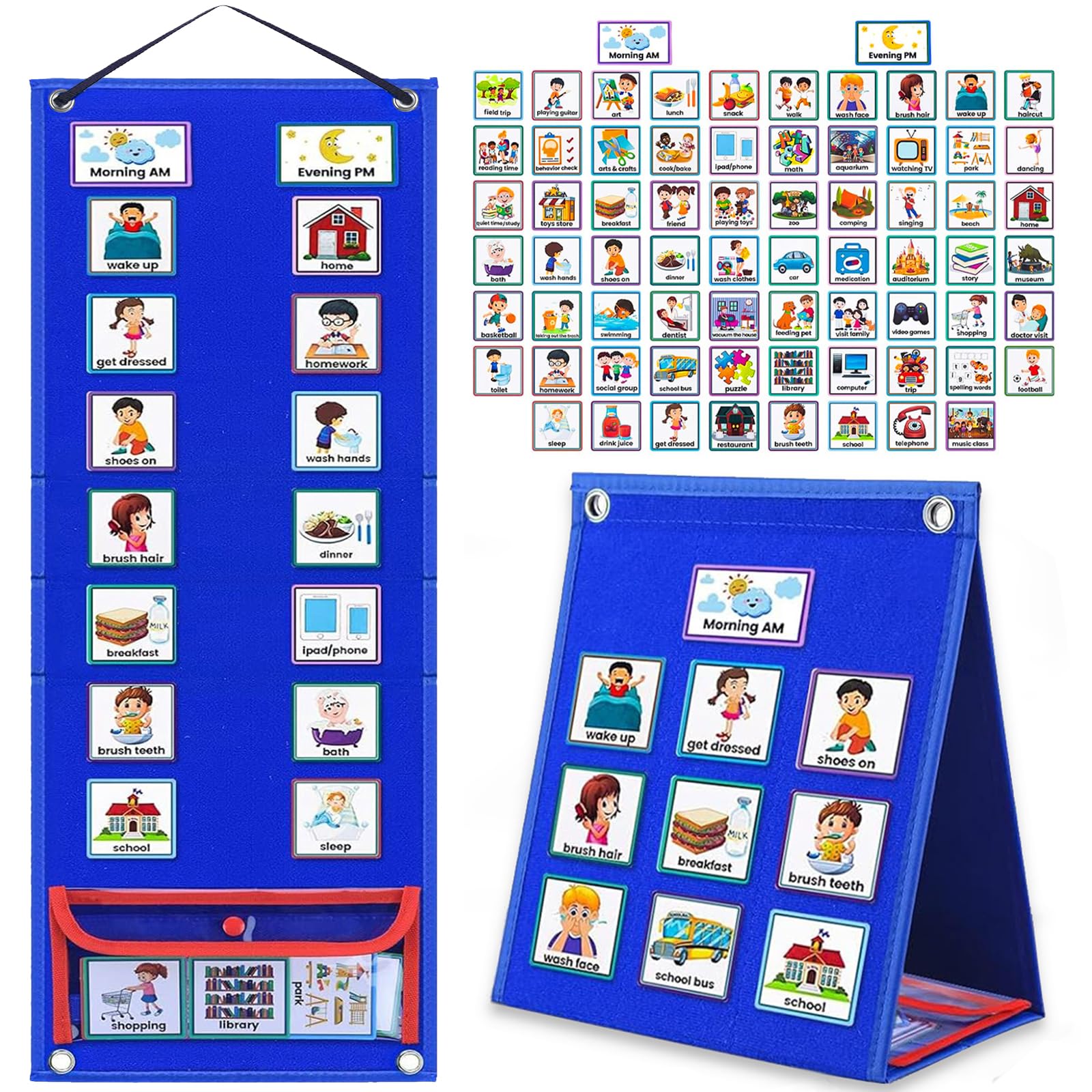 Visual Schedule for Kids with Autism Chore Chart for Kids Daily Routine ...