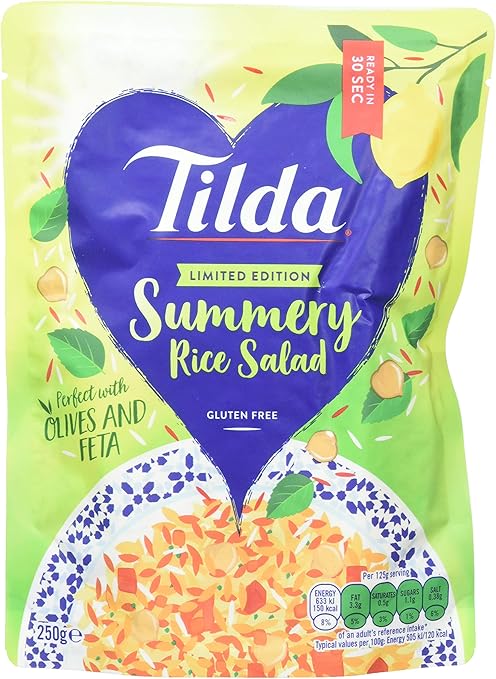 Tilda Microwave Limited Edition Summery Rice Salad 250g: Amazon.co.uk ...