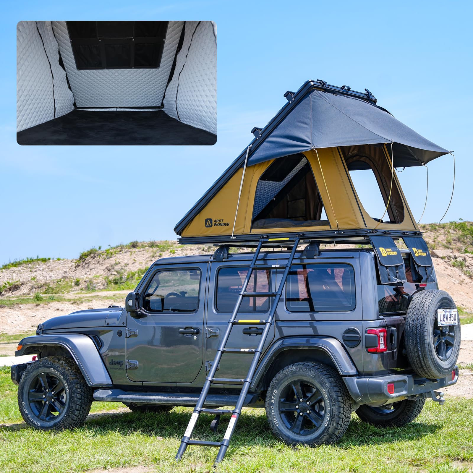 Arctwonder Rooftop Tent Hard Shell with Winter Thermal Layer,Roof Top ...