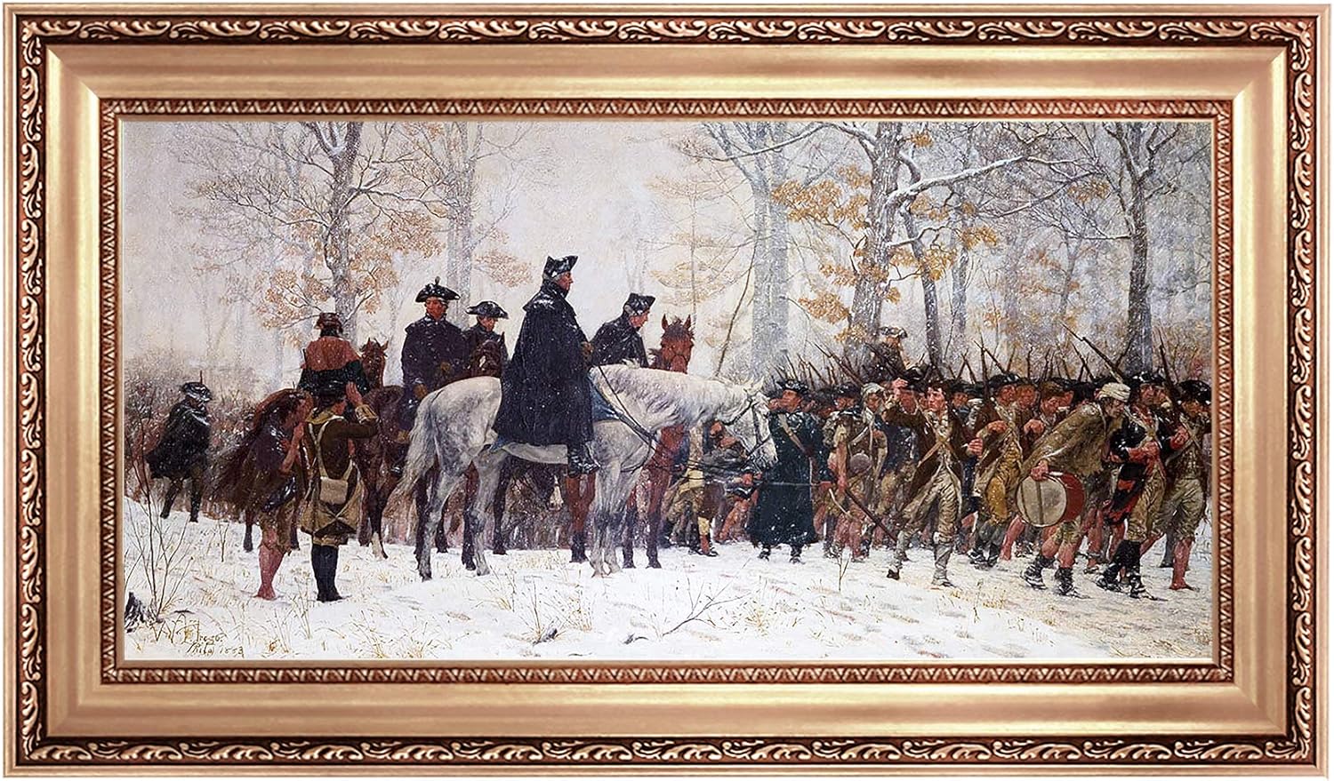 Amazon.com: Eliteart-The March to Valley Forge George Washington and ...